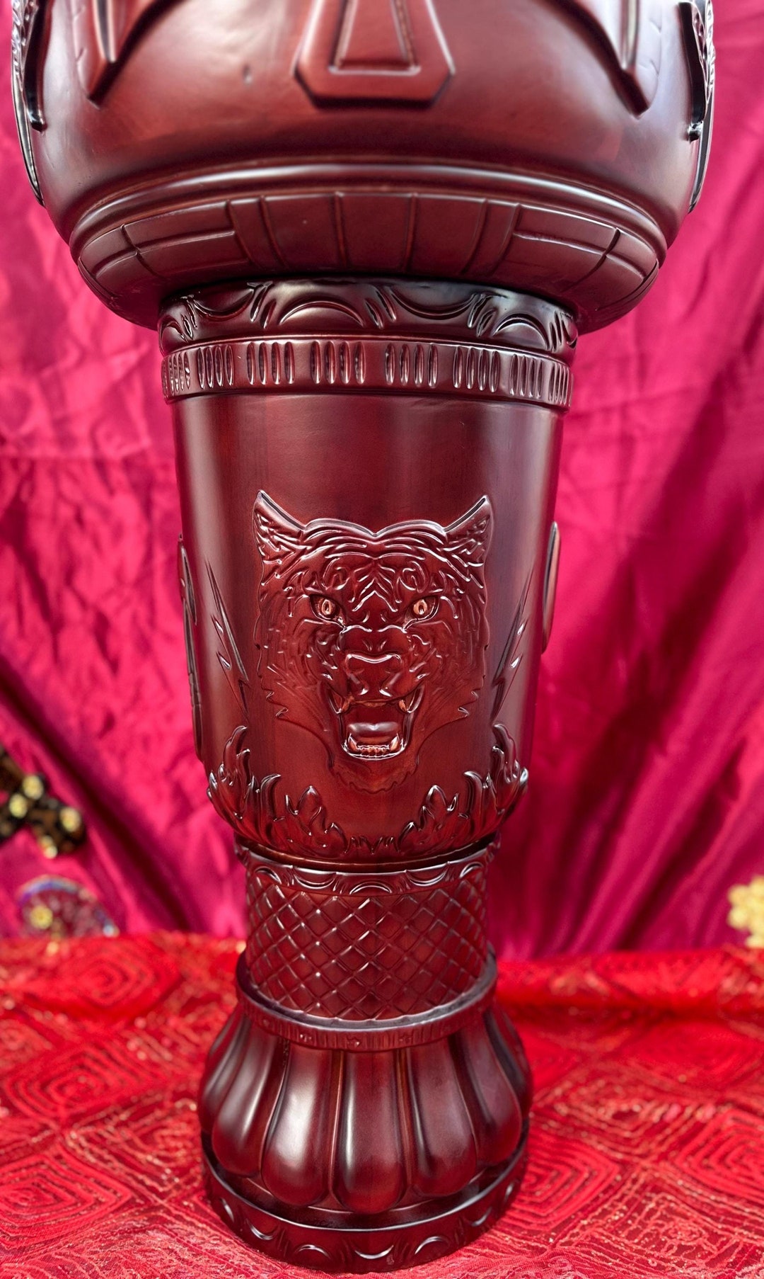 Set Grande Batea Y Pilon Para Chango / Large Wooden Batea and Stand ...