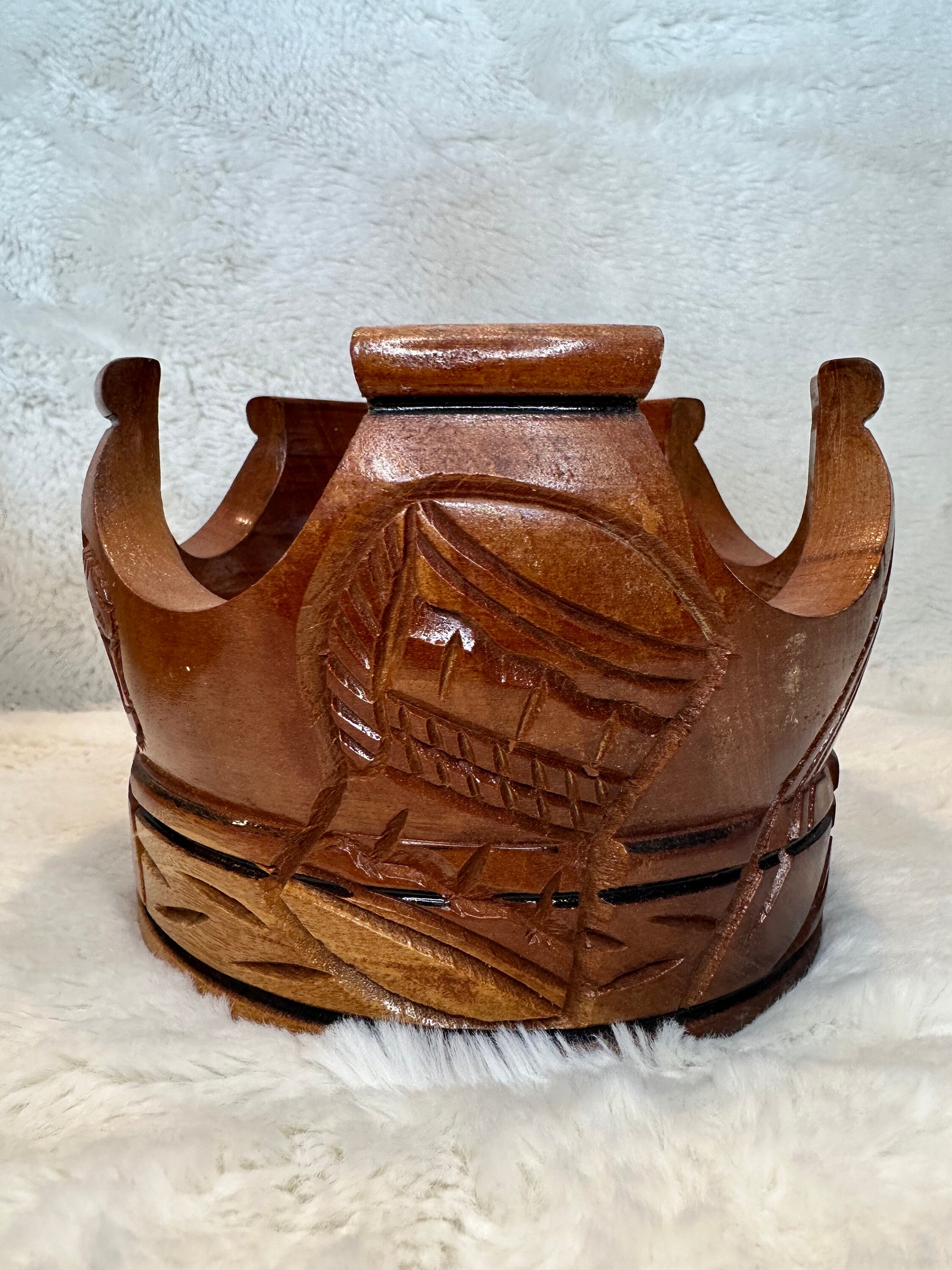 Corona De Chango En Madera / Wooden Shango Crown - Etsy