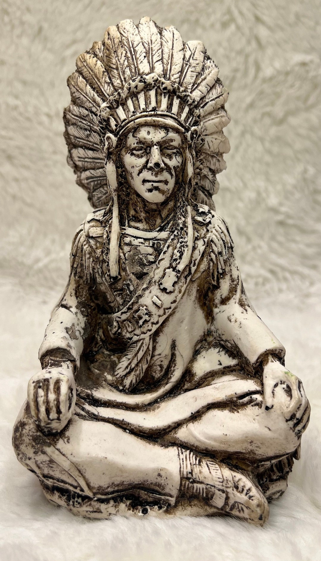 Seating Native American Chief / Jefe Indio Sentado - Etsy