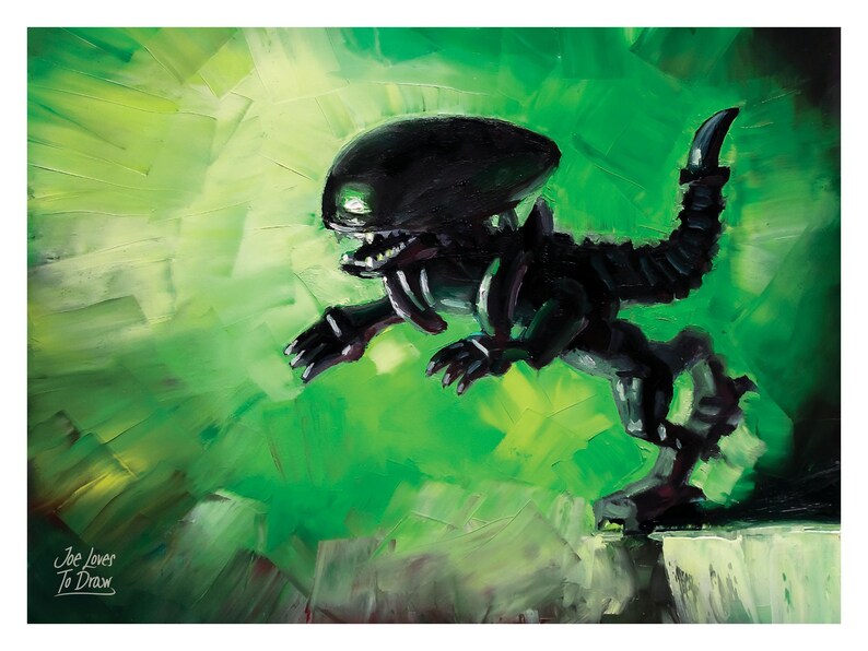 Art Print: Xenomorph Minifigure - Etsy