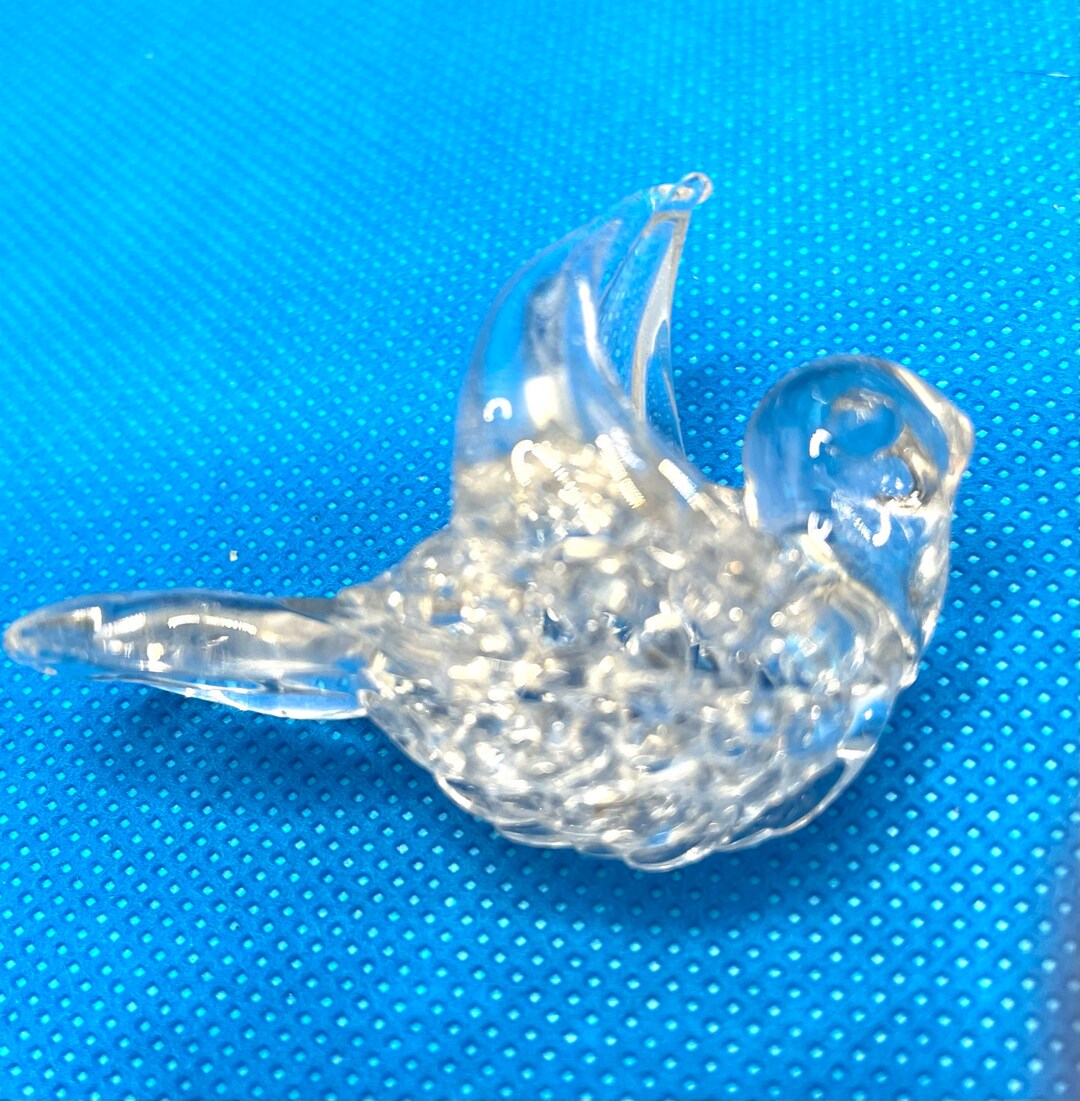Handmade Glass Bird Figurine - Etsy