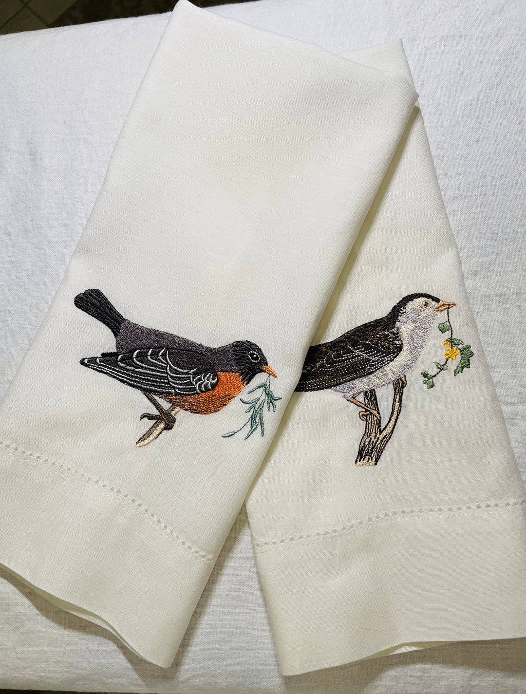 Two Bird Tea Towels - Etsy
