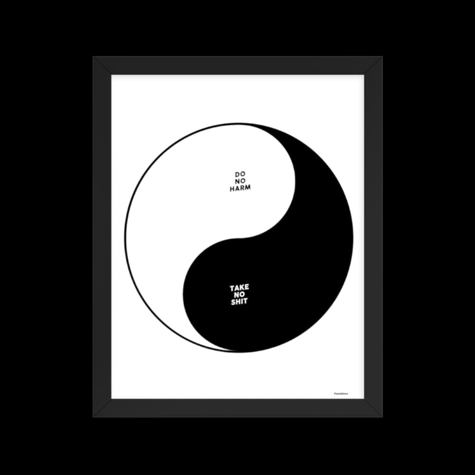 Balance in Decor: Harmony Unveiled Yin Yang Framed Poster, Spiritual ...