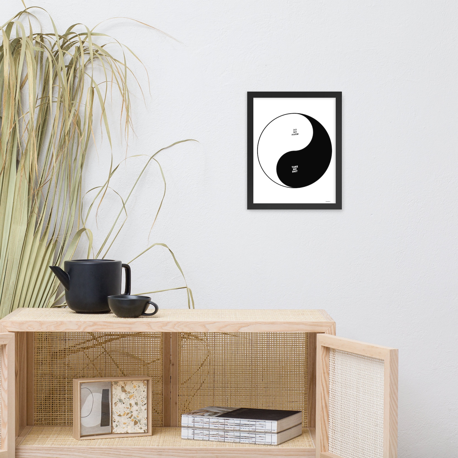 Balance in Decor: Harmony Unveiled Yin Yang Framed Poster, Spiritual ...