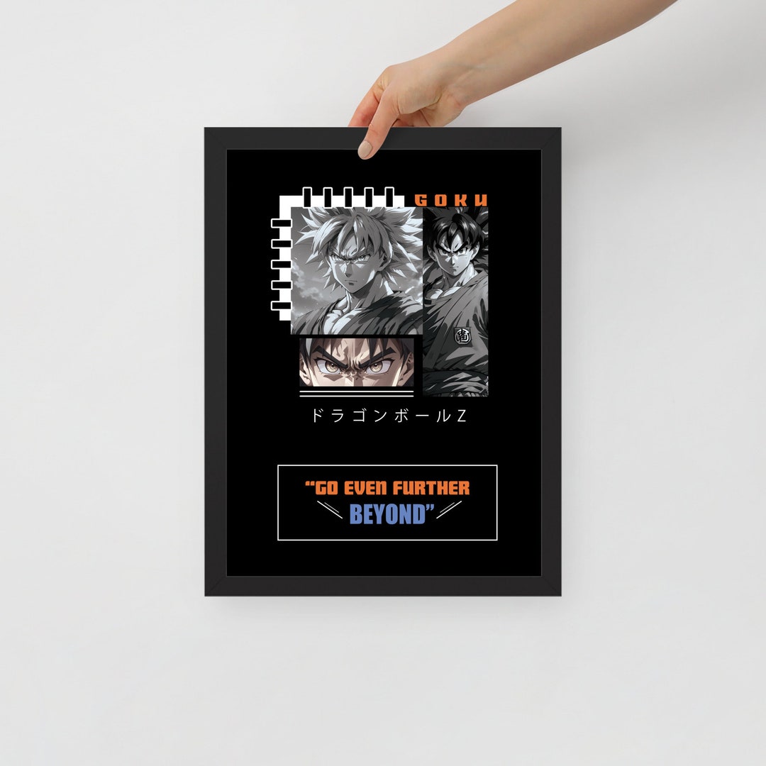 Go Even Further Beyond Goku Dragon Ball Super Quote Poster, Goku Dragon ...