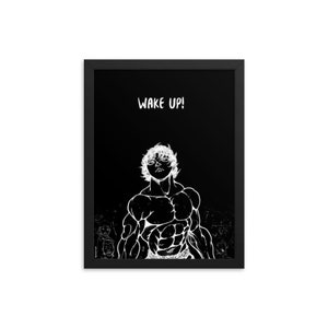 Awakening Strength: Baki Hanma wake Up Framed - Etsy