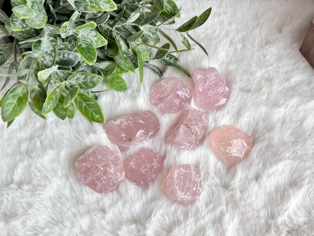 Girasol Rose Quartz Raw Chunks - Etsy