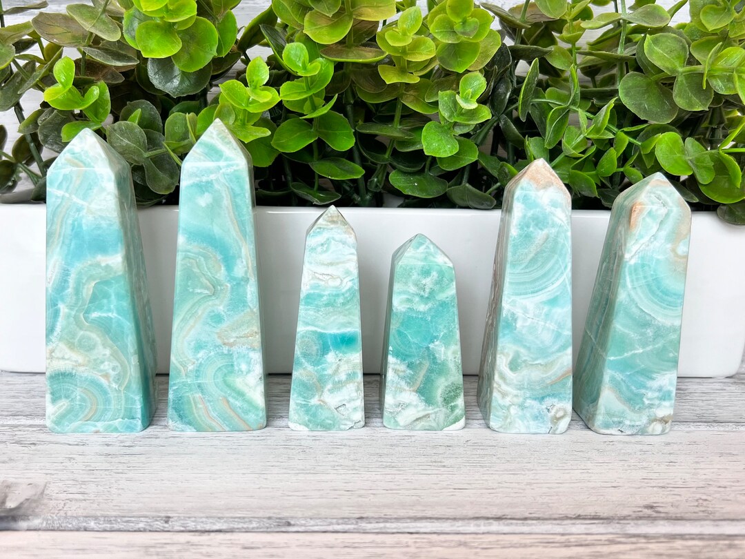 Blue Aragonite - Smithsonite - Hemimorphite Towers - Etsy