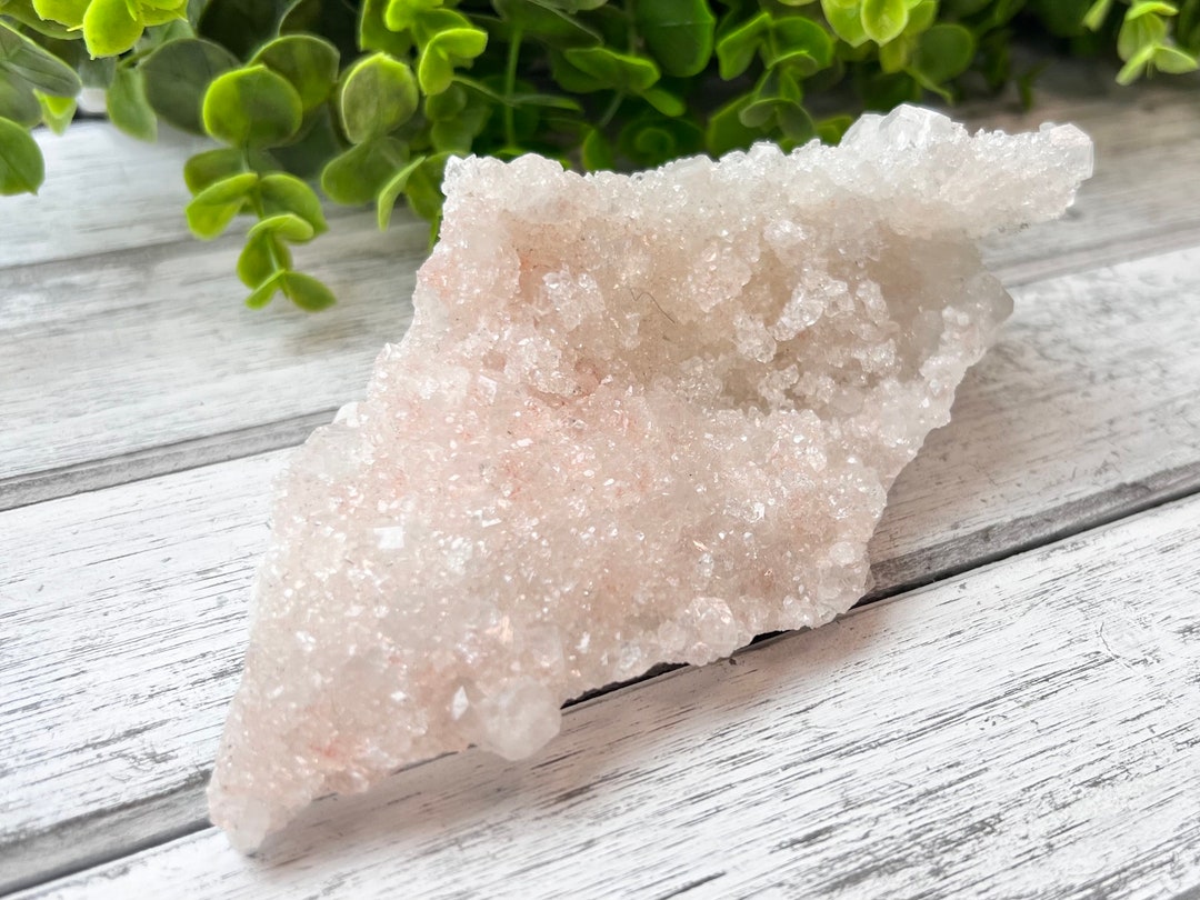 LARGE Sparkly Pink Apophyllite Druzy Crust (double-sided!) - Etsy