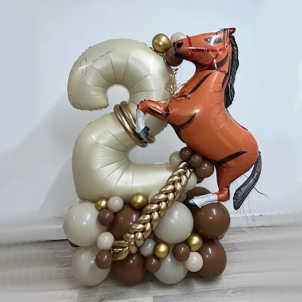 Horse With Balloons - Etsy