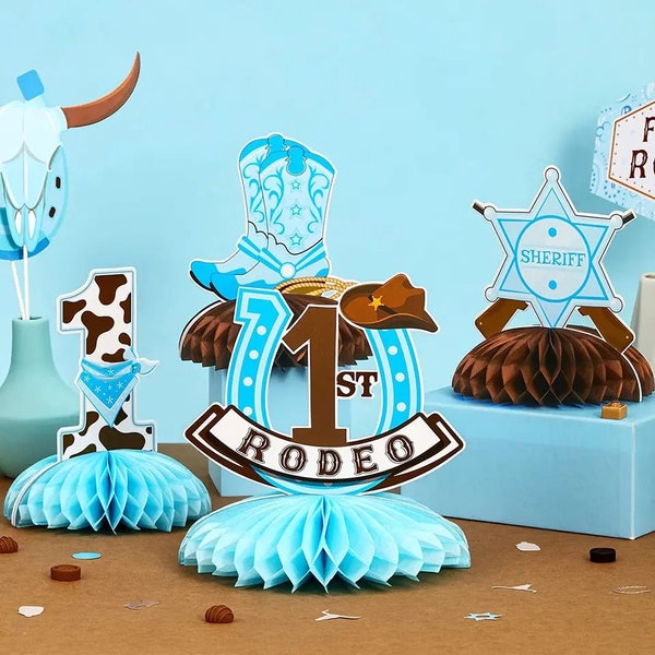 Rodeo First Birthday Centerpieces - Etsy