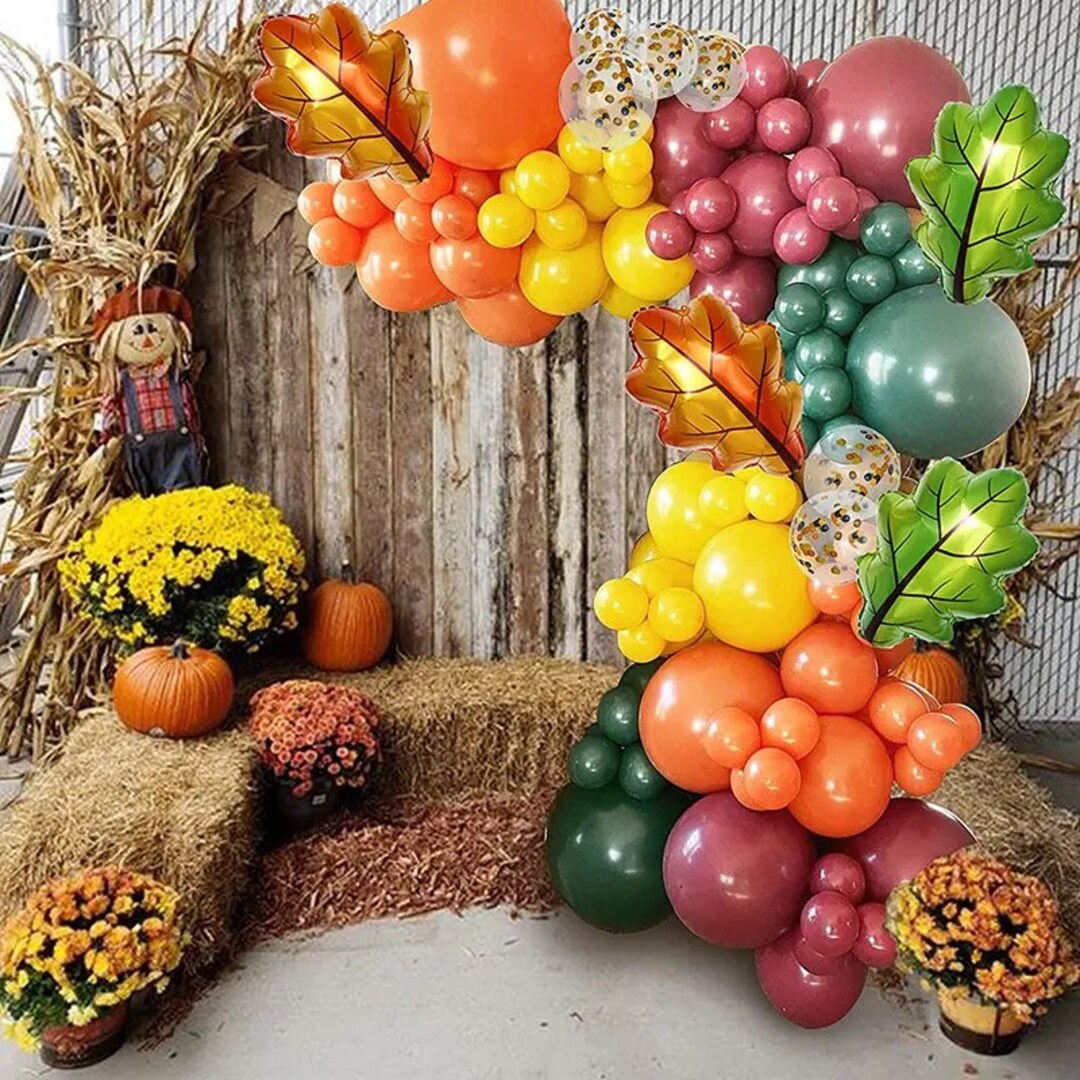 97pcs/lot Autumn Balloons Garland Arch Kit Fall Party Retro - Etsy