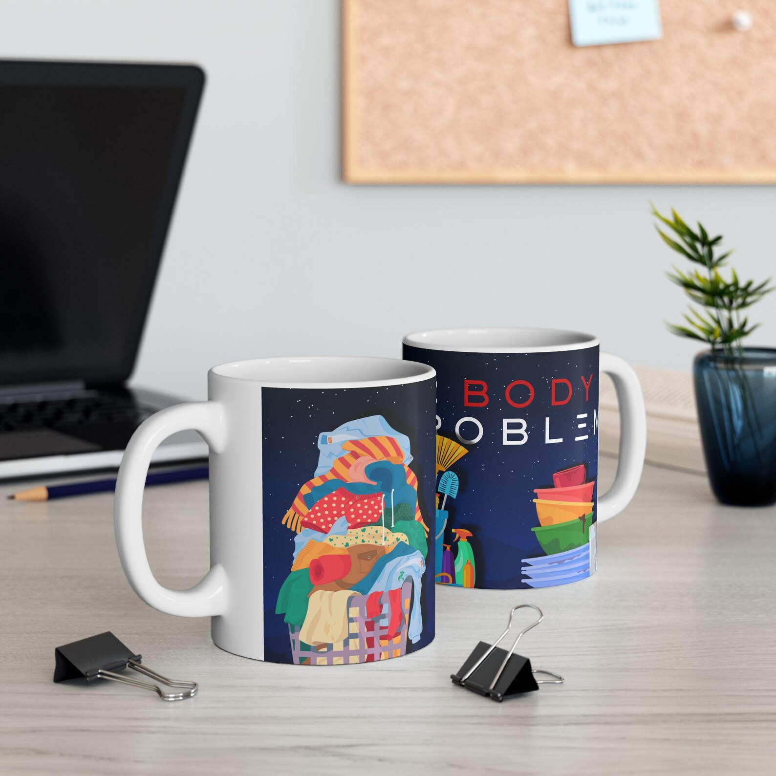 ADHD Body Doubling Mug - 3 Body Problem Pun - Etsy