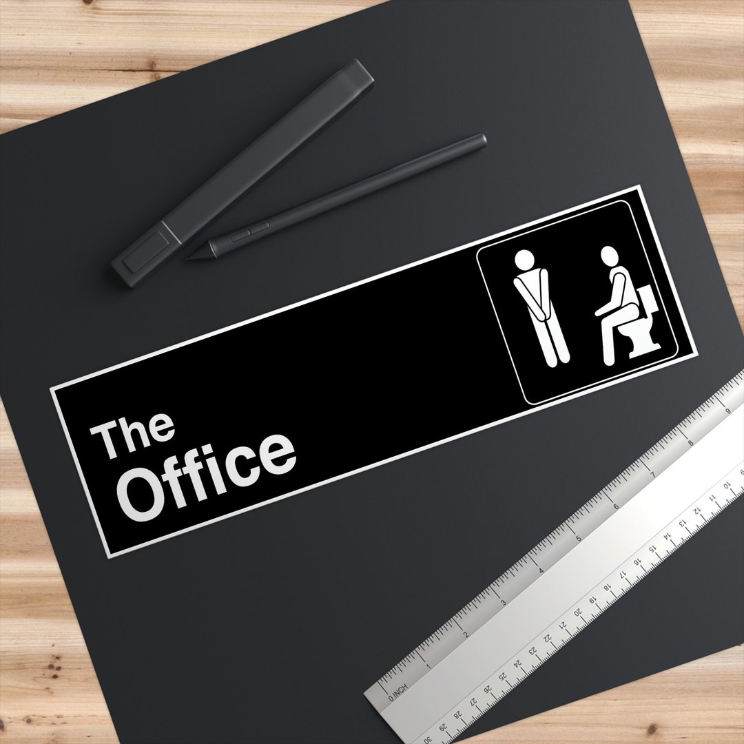 The Office bumper Sticker, Puns, Bathroom Humor - Etsy