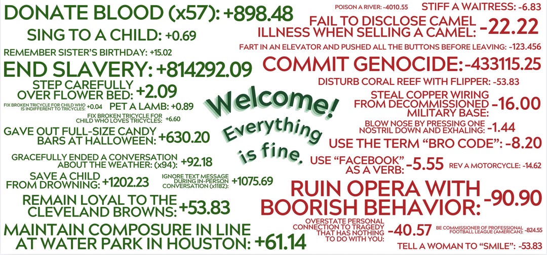 The Good Place Points System Mug - Etsy