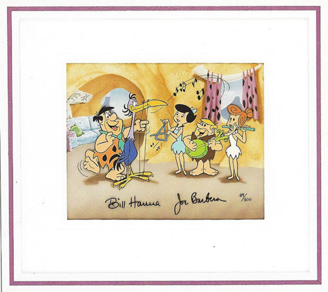 Only 1 Available Flintstones Cel Hanna Barbera Signed - Etsy