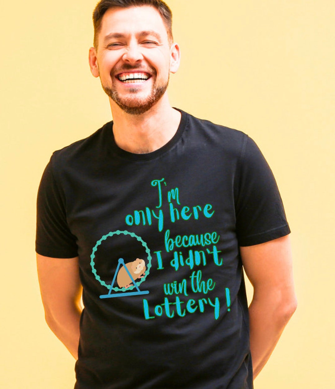 Lottery Shirt, Funny Work Tshirt, Coworker Gift, Hamster Wheel Shirt ...