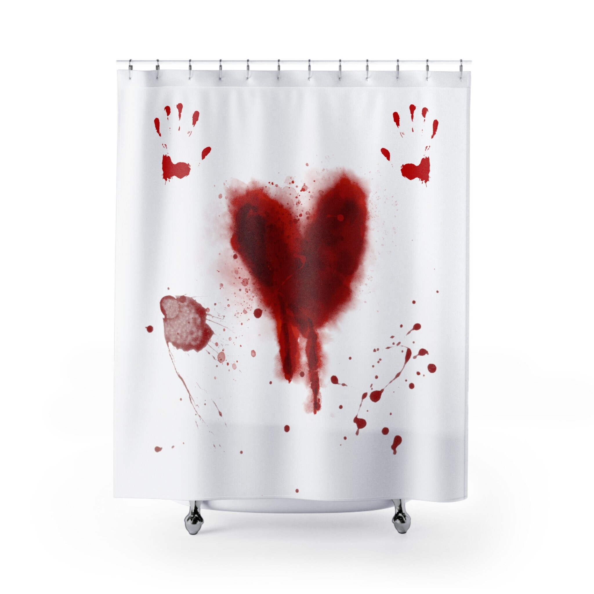 Halloween Shower Curtain, Bloody Shower Curtain, Horror Movie Curtain ...