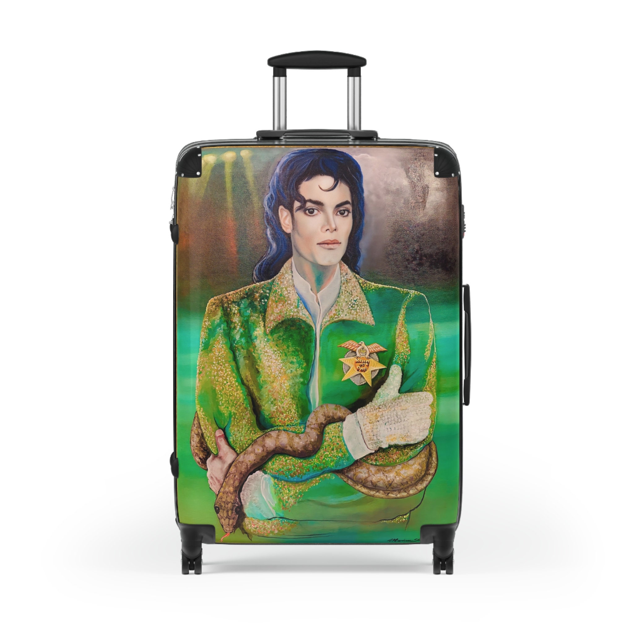 Michael Jackson Inspired Suitcase, Art Merch, Travel Gear, Fine Art ...