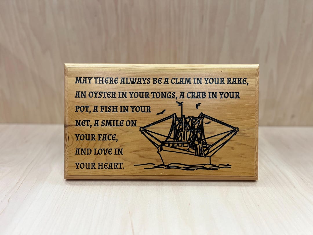 Wooden Nautical Wall Plaque With Coastal Blessing – Maritime Home Decor ...