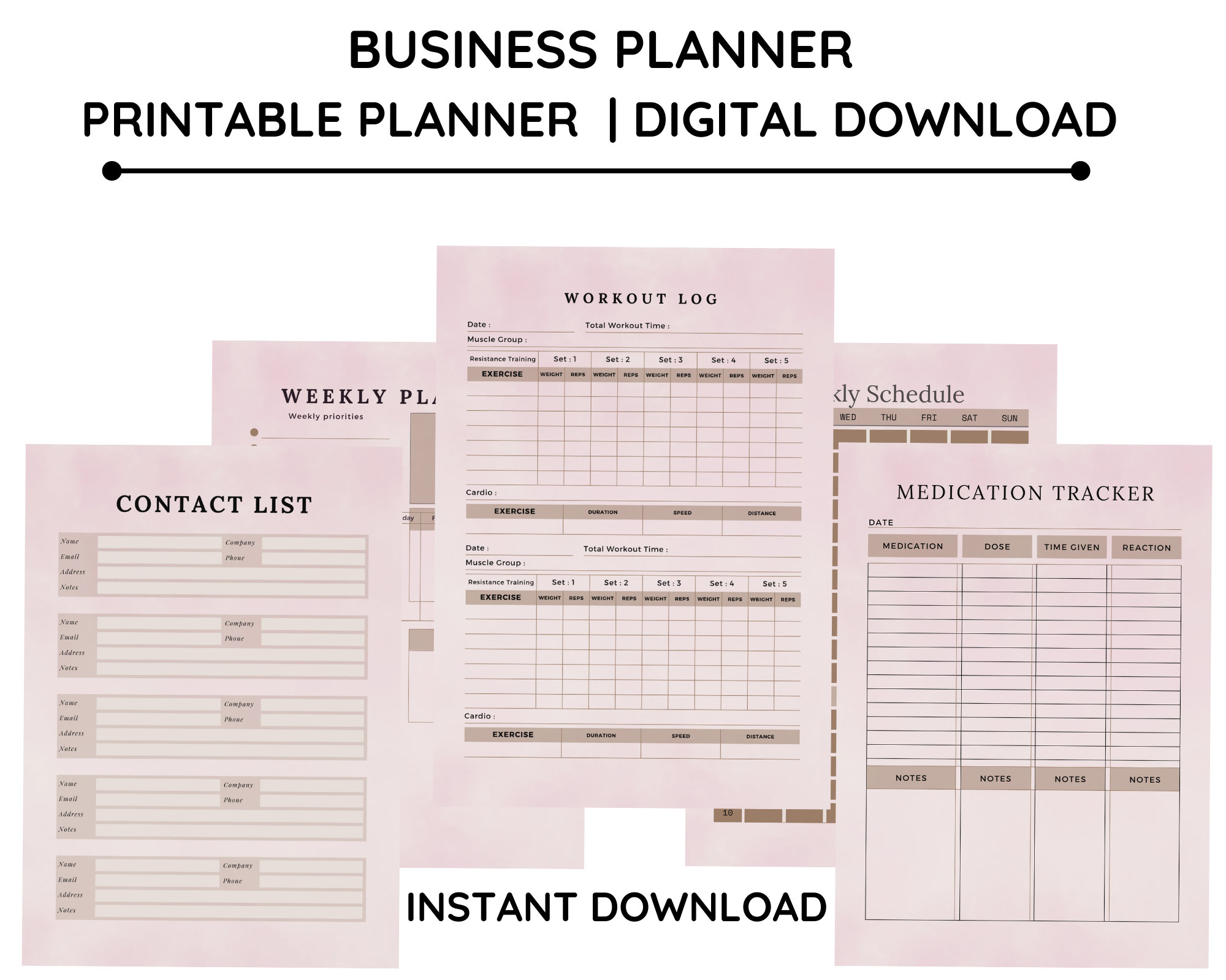 Business Planner Printable Business Planner PDF Business - Etsy