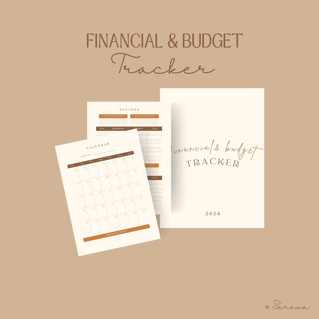 Printable Money Management Tracker Personal Finance Planning Savings ...
