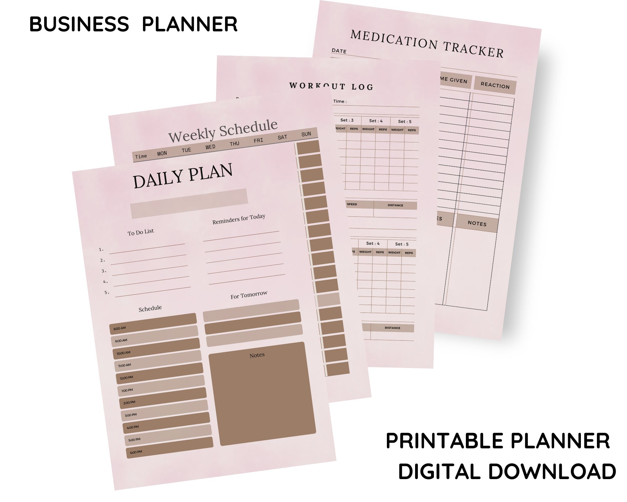 Business Planner Printable Business Planner PDF Business - Etsy