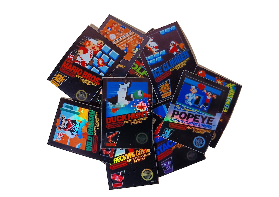 8 Bit Classic Covers Holographic Stickers the Black Boxes Vol 2 Retro ...