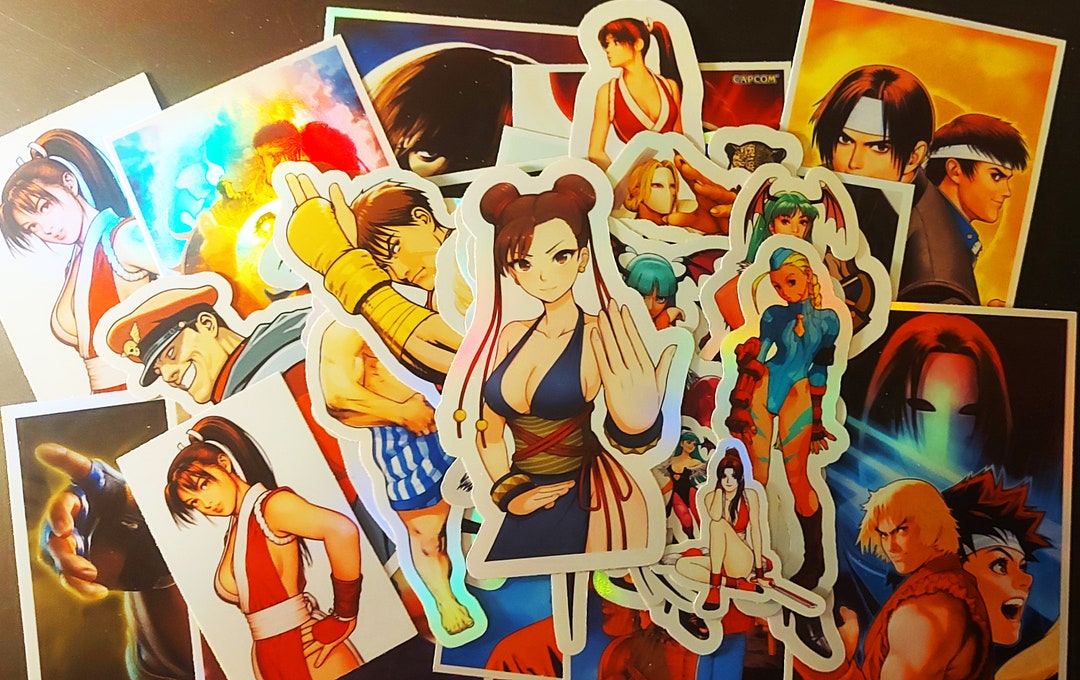 Arcade Fighter Connoisseur Vol. 1 44 Holographic Vinyl Stickers Top ...