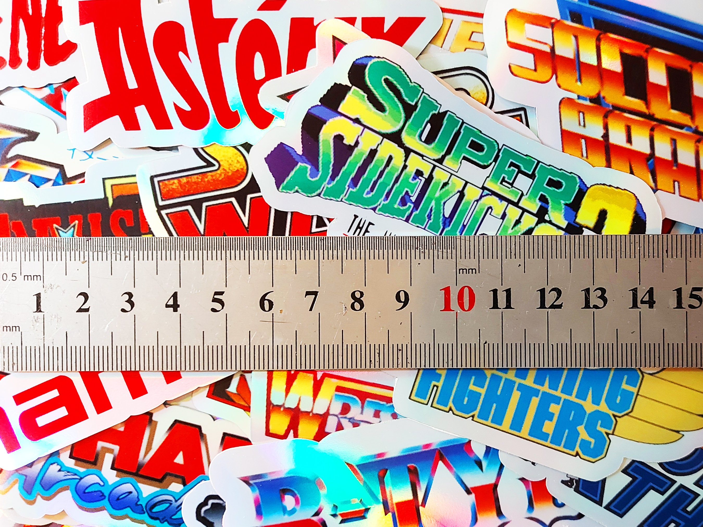 Arcade Super Set 2 120 Vinyl Holographic Stickers Arcade - Etsy