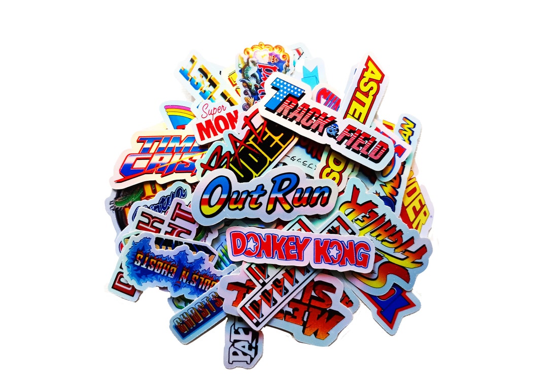Arcade Mini Stickers Set 47 High Quality Holographic Stickers Retro ...