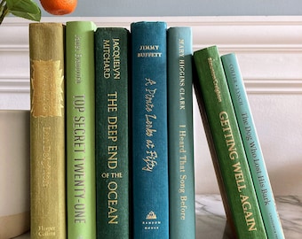 Red Decorative Book Set Stack - Shelf Decor - Etsy