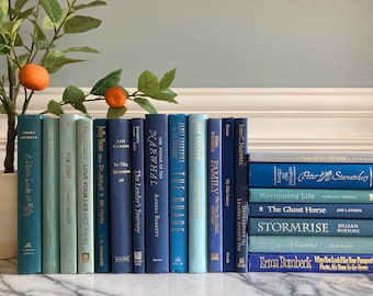 Red Decorative Book Set Stack - Shelf Decor - Etsy