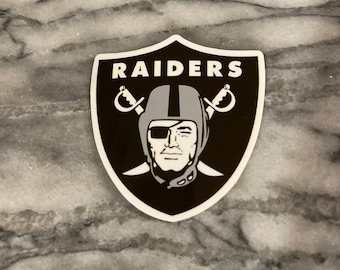 Raiders Helmet Sticker - Etsy