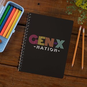 Groovy Gen-x Nation Notebook Born in the 60s Decade Member of Gen-x ...