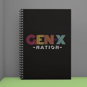 Groovy Gen-x Nation Notebook Born in the 60s Decade Member of Gen-x ...