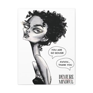 30x40 Demure Model on Canvas Stretched, 0.75 - Etsy