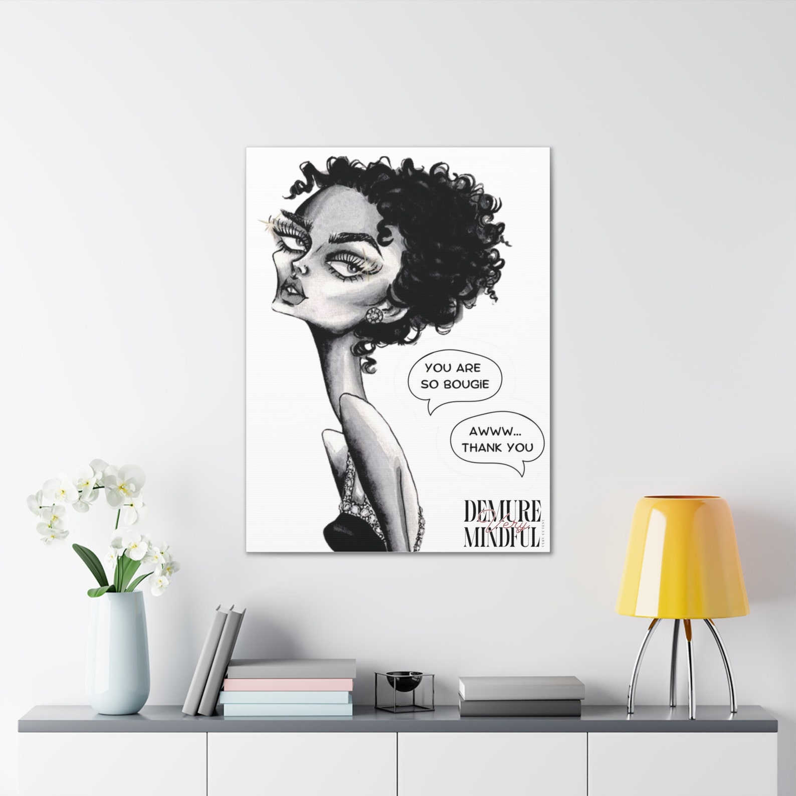 30x40 Demure Model on Canvas Stretched, 0.75 - Etsy