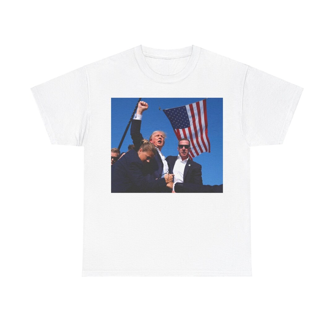 Trump Bleeding Ear Tee - Etsy
