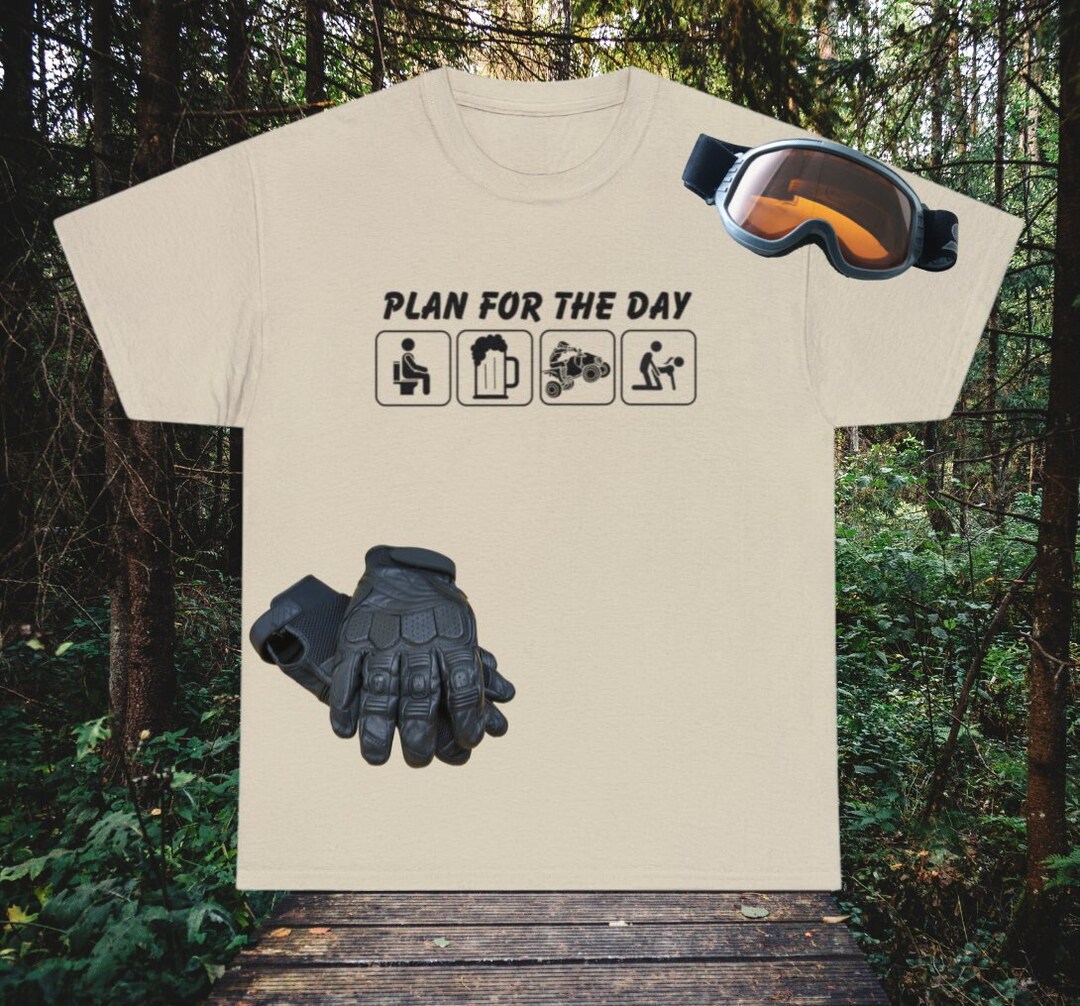 Plan for the Day, Shit Beer Atv Screw, Mud Riding, Funny Mud Shirt ...