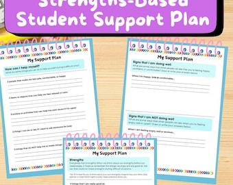 Strengths-based Student Support Plan – Printable Student Advocacy ...