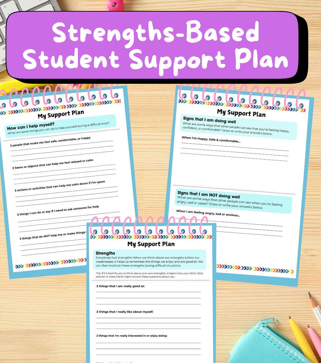 Strengths-based Student Support Plan – Printable Student Advocacy ...