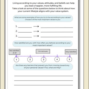 Know Your Values Self-reflection Worksheet for Kids, Teens, or Parents ...