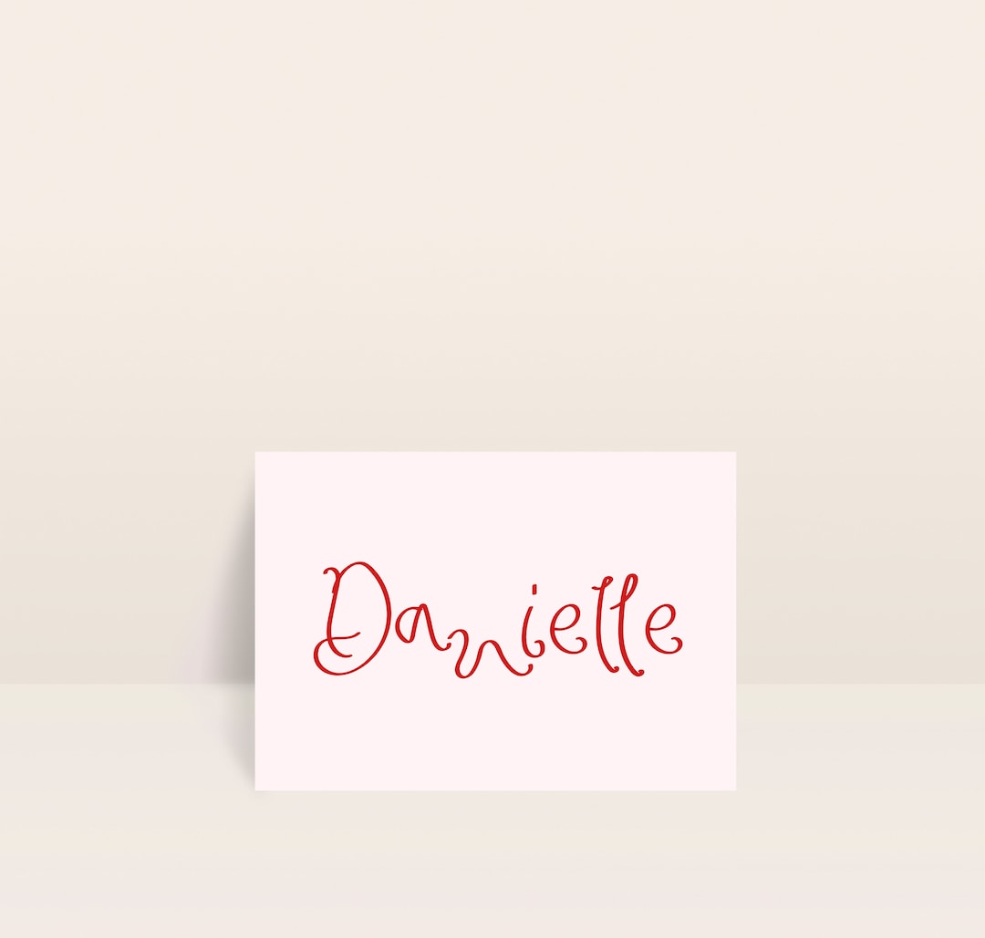 Handwritten Font Place Cards Template | Name Cards | Instant Download ...