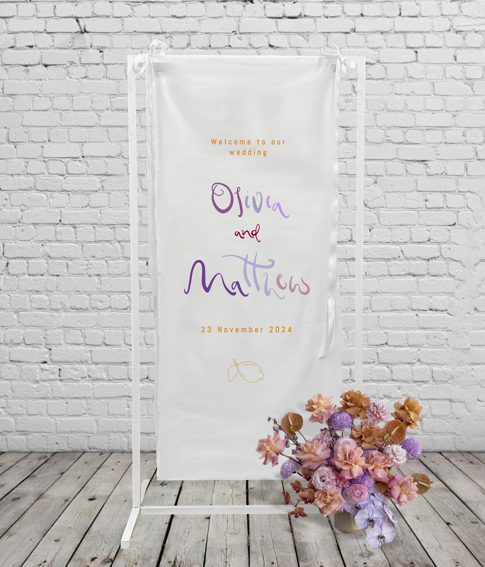 Linen Welcome Sign Seating Chart Cloth Sign Printed Fabric Wedding Sign ...