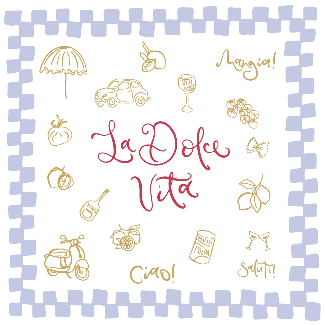 La Dolce Vita Illustrations SVG Bundle | Italian Sketches | Drawings ...