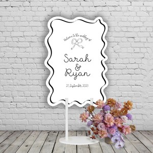 Welcome Sign Printed A1 Size Sign Wavy Cut RICH Design - Etsy Australia