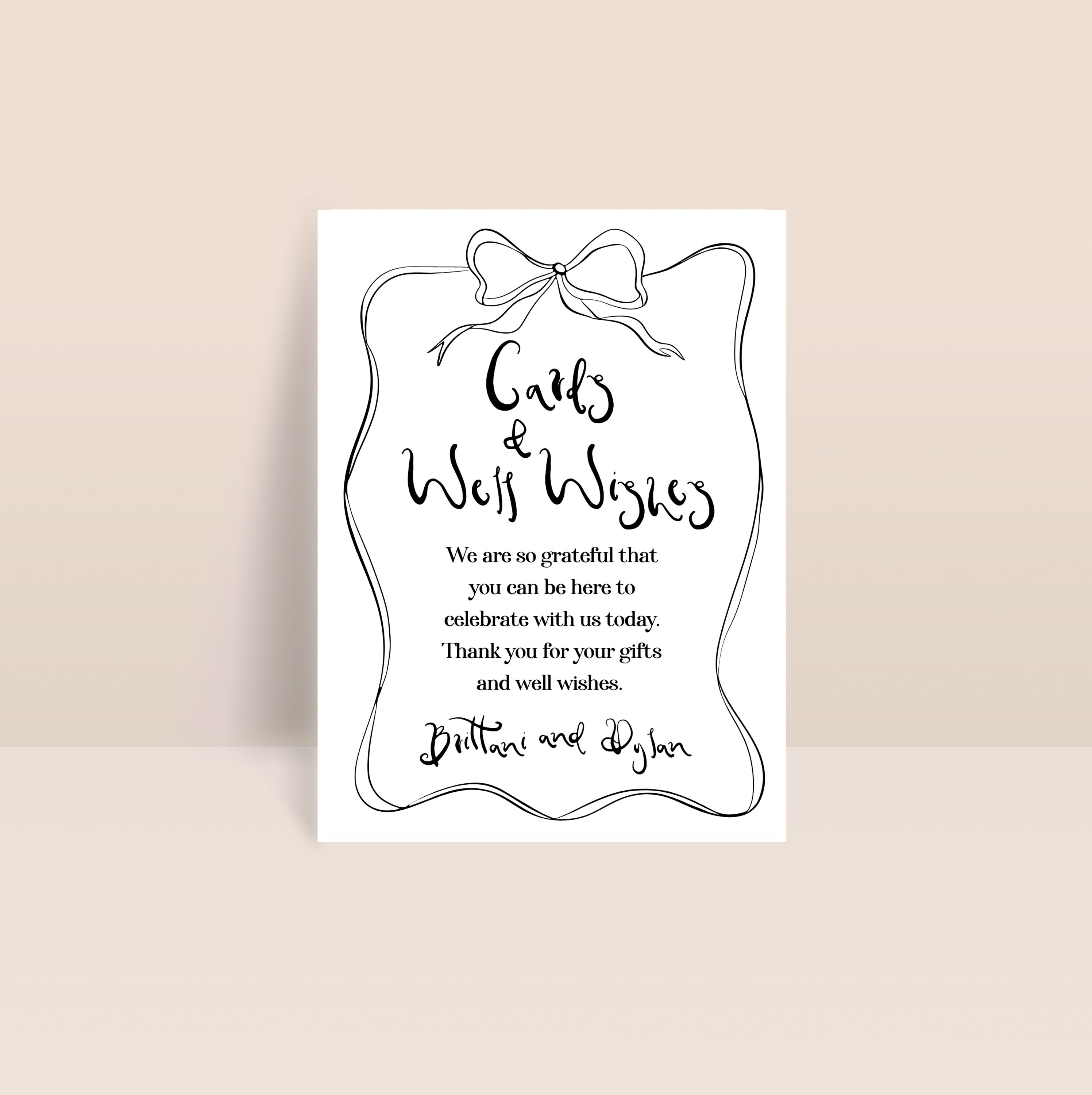 Small Signage Bundle Wishing Well Sign Loving Memory Sign Audio ...