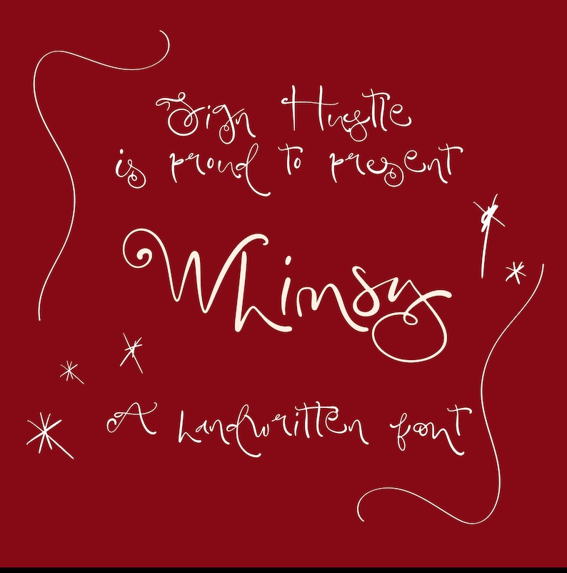 Whimsy Handwritten Font | Whimsical Font | Modern Calligraphy | Whimsy ...