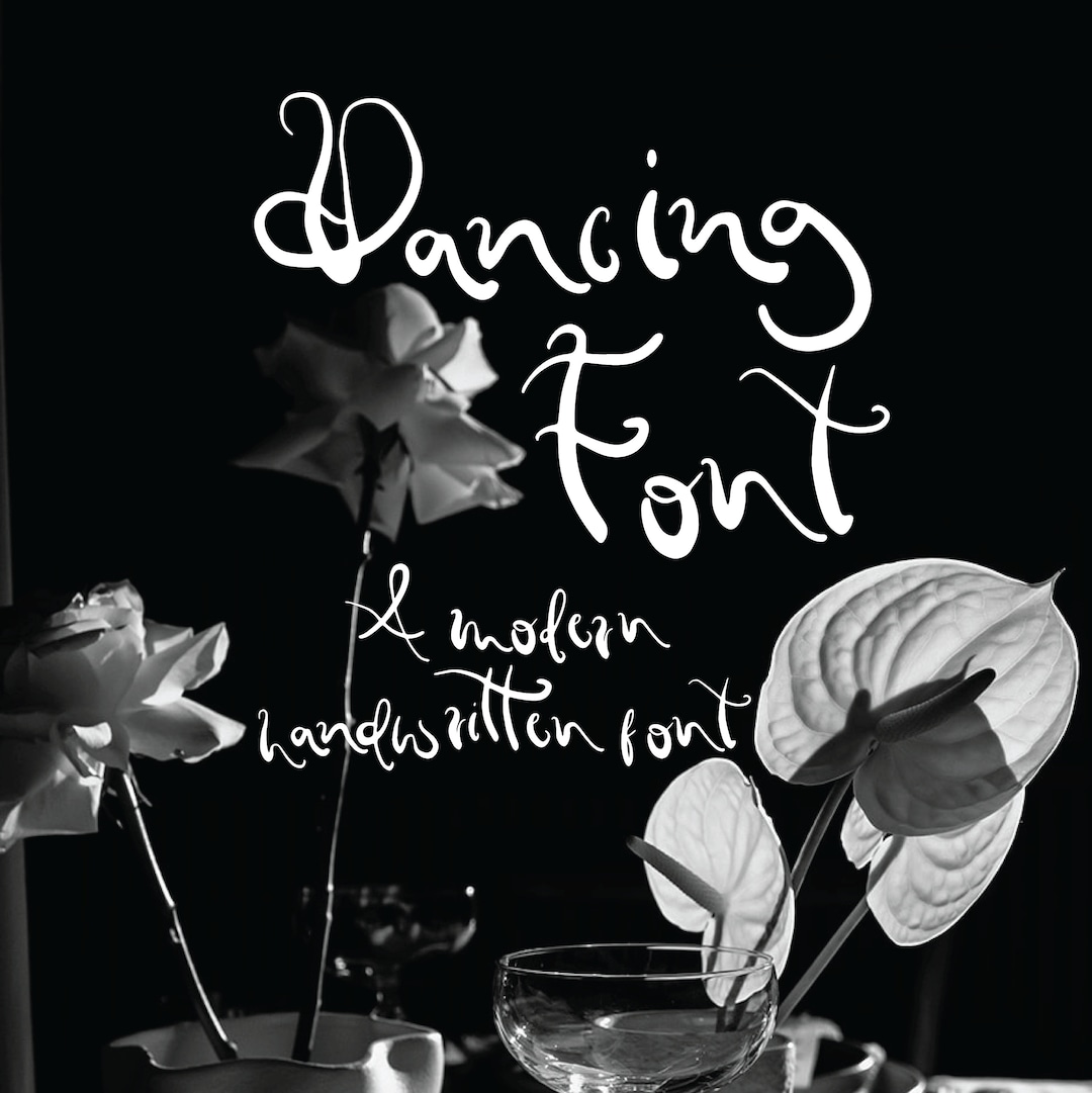 Handwritten Font | Curly Font | Modern Calligraphy | Dancing Font - Etsy